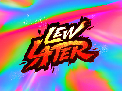 Lew Later Logo in Street Fighter style by Mo Hashim on Dribbble