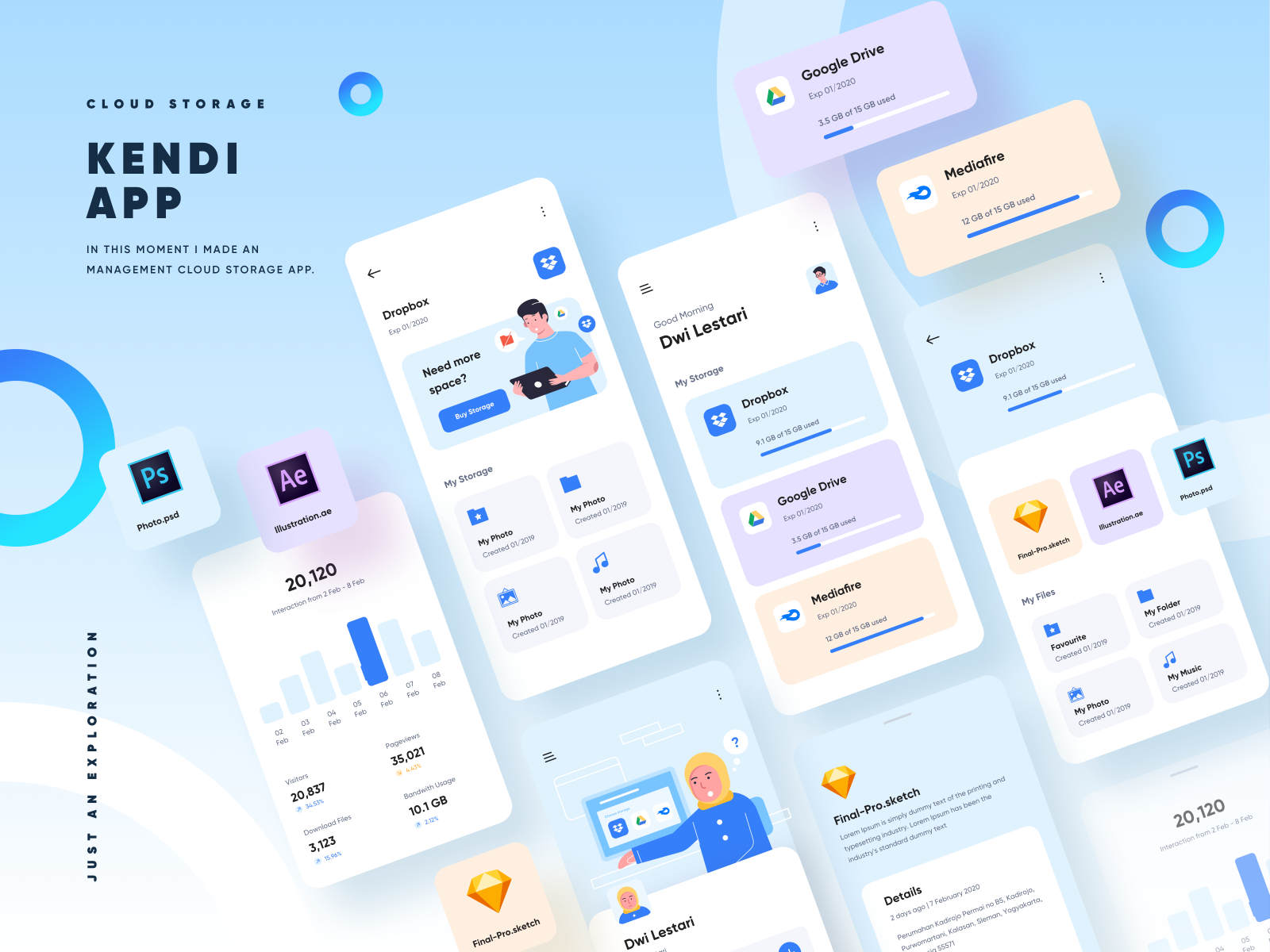 Dribbble - kendi_app_preview.png by Piko Rizky Dwinanto
