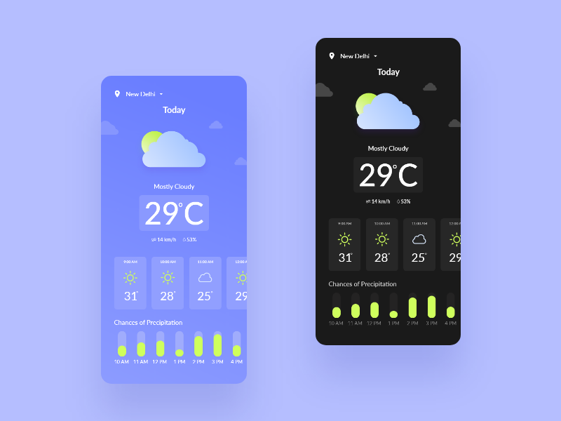 Weather App by Agile IT Services on Dribbble
