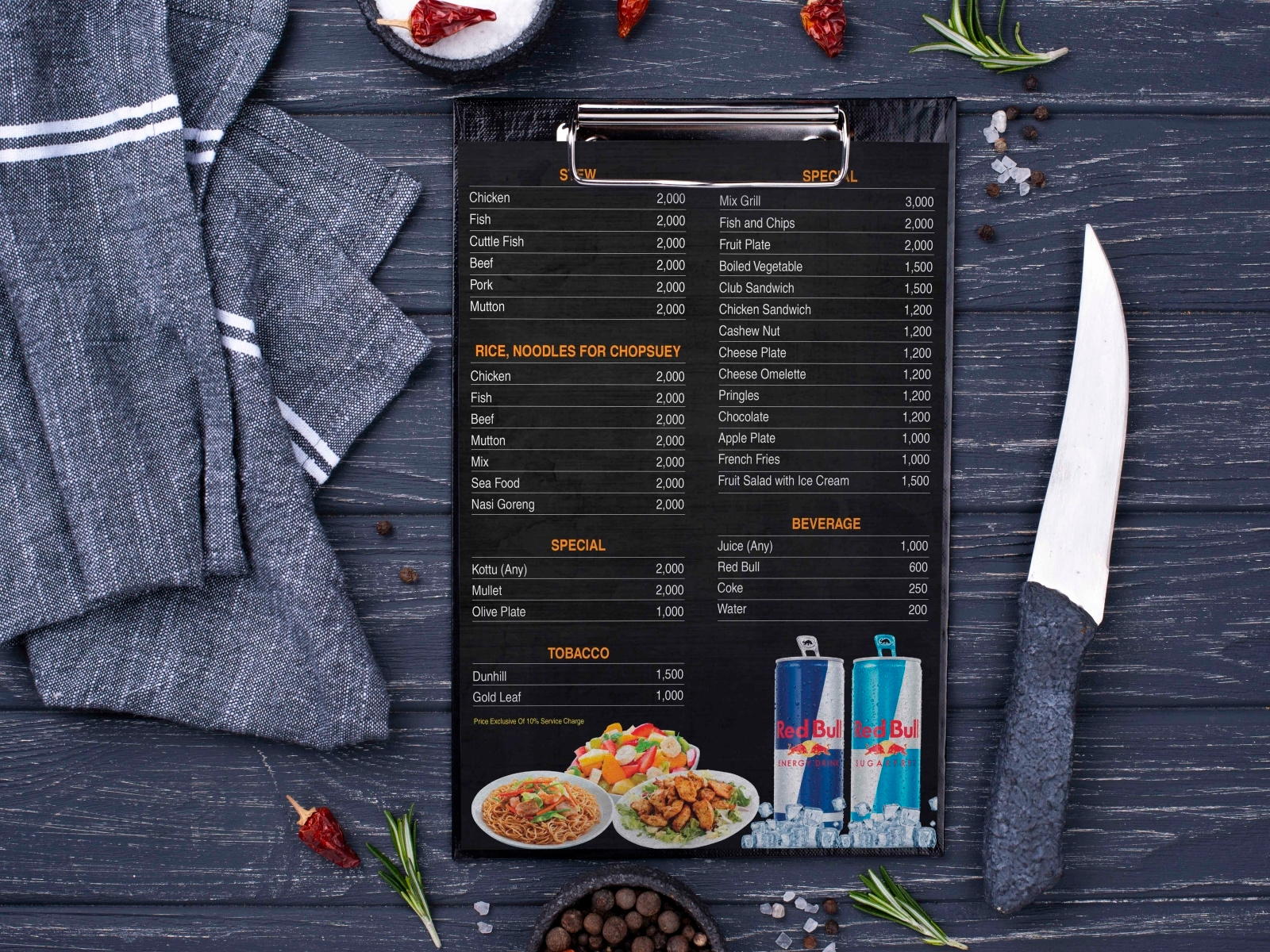 Menu Design by Bathiya on Dribbble