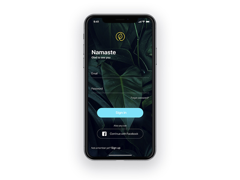 Daily UI_Sign In by Alex Makarowa on Dribbble