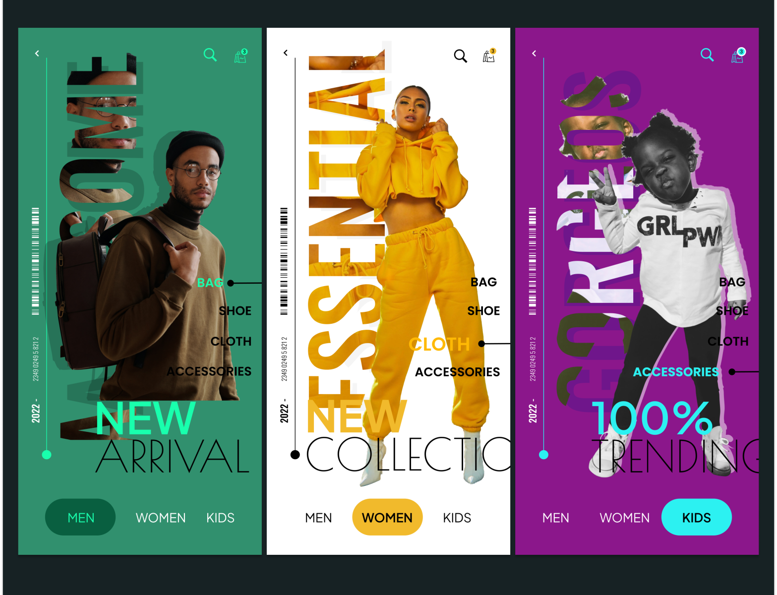 Case Study - Shopping App Category Screen by Nelson on Dribbble