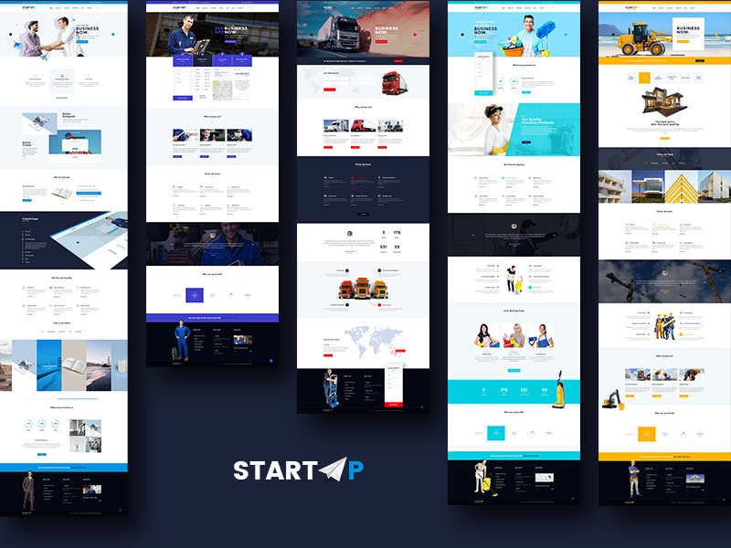 StartUp - Basic Business HTML5 & CSS3 Template by Milo Studio on Dribbble