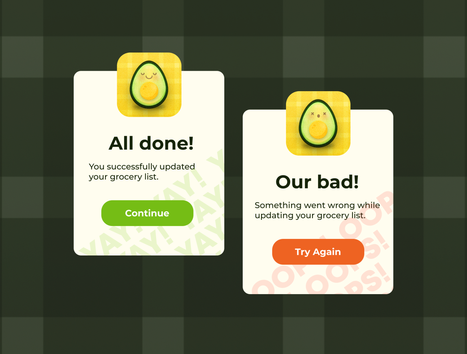 Daily UI #011 - Flash Messages by Deniz Gureler on Dribbble