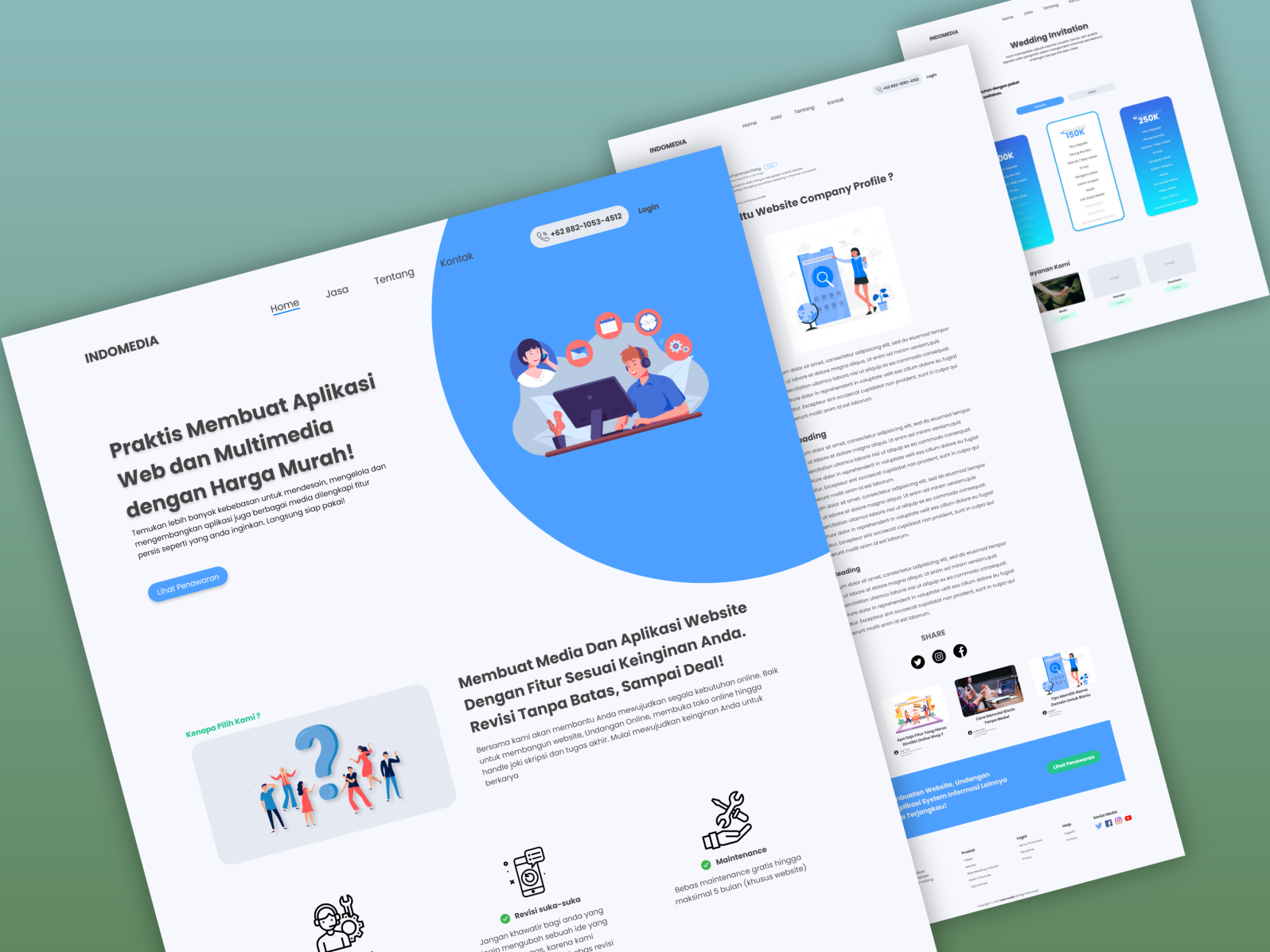 UI Concept For Website Creation Services by Muhammad Elang Hardifal on ...
