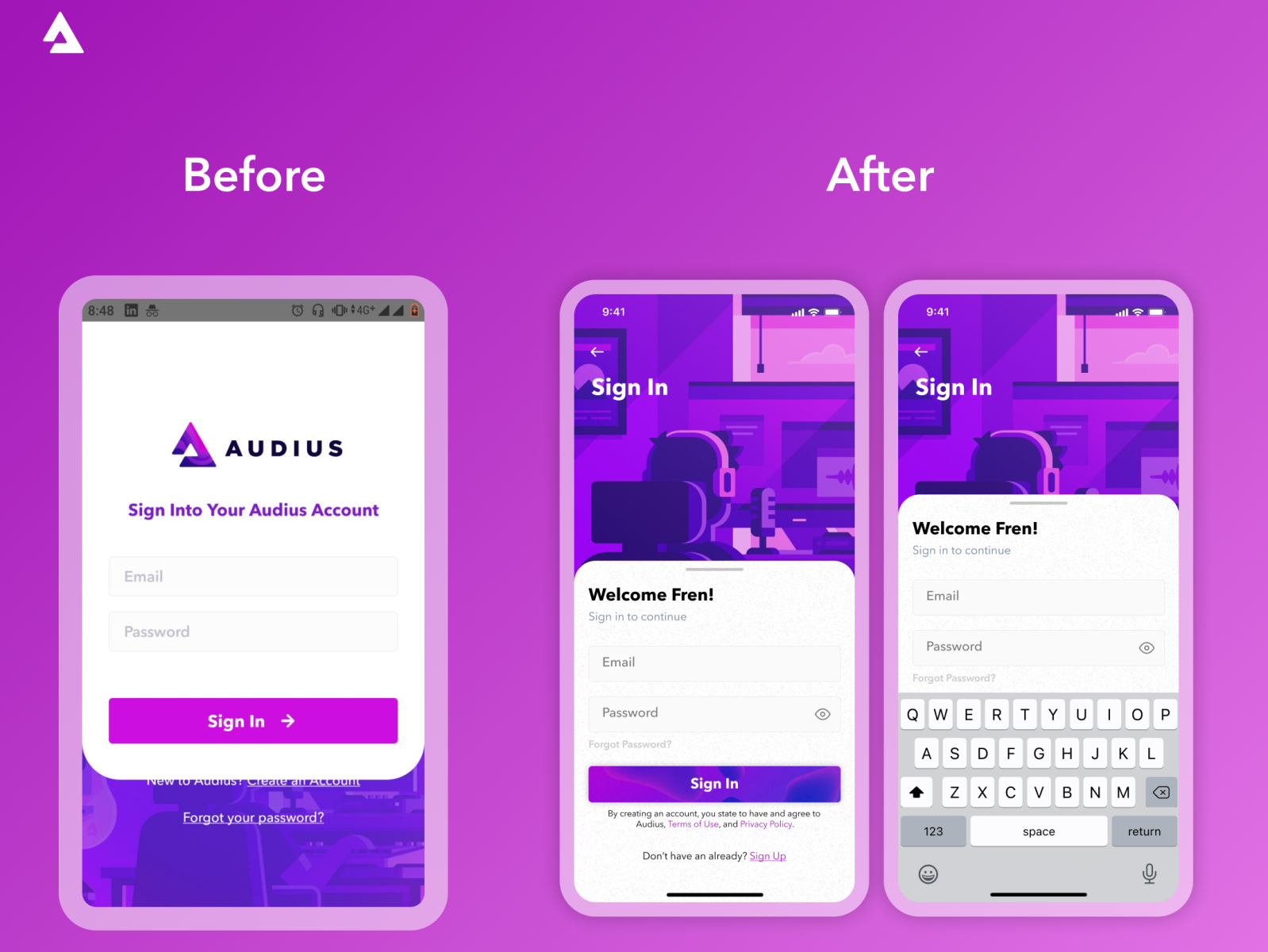 Onboarding Redesign Audius Music App. by Ayomide Ogunlade | Product ...