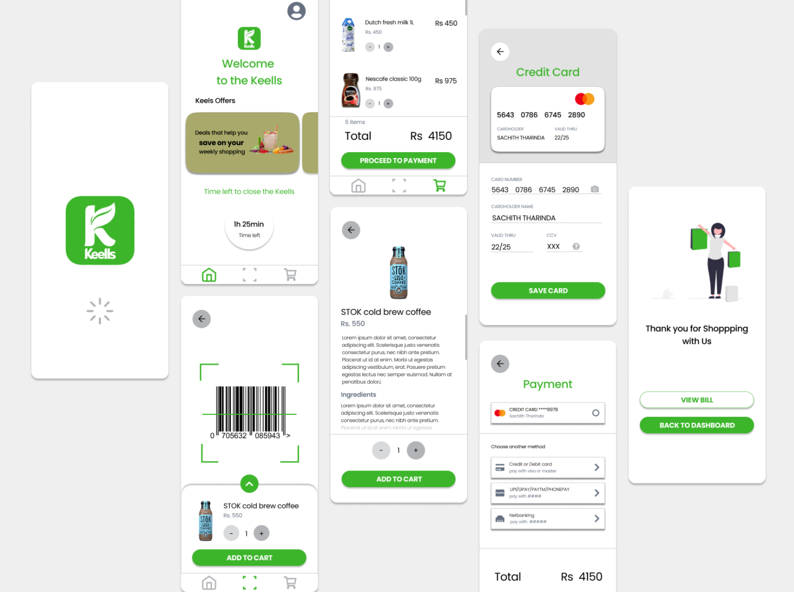 Supermarket self checkout mobile application by Sachith Tharinda on ...
