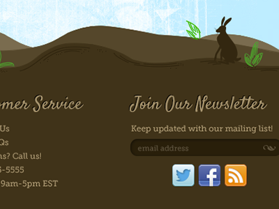 Organic Farms - Footer by Nikki Jeske on Dribbble