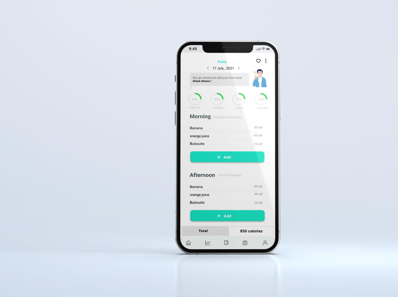 diary screen for mitahara app by snehal jangam on Dribbble