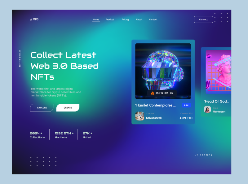 NFT Marketplace Design by Tanya Iurchenko on Dribbble