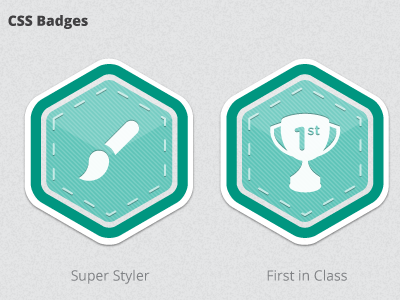 CSS Badges by Christopher Appleton on Dribbble
