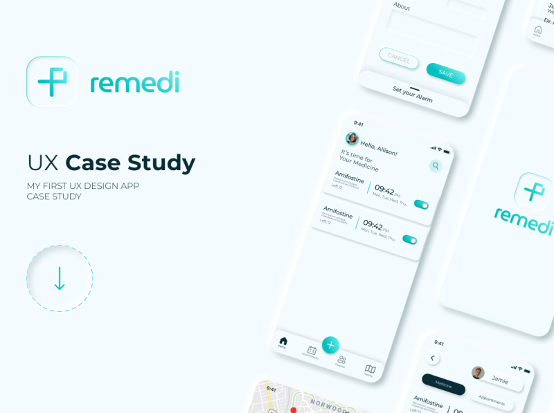 Remedi: A Medication Reminder App — UI/UX Case Study by Kshitij on Dribbble