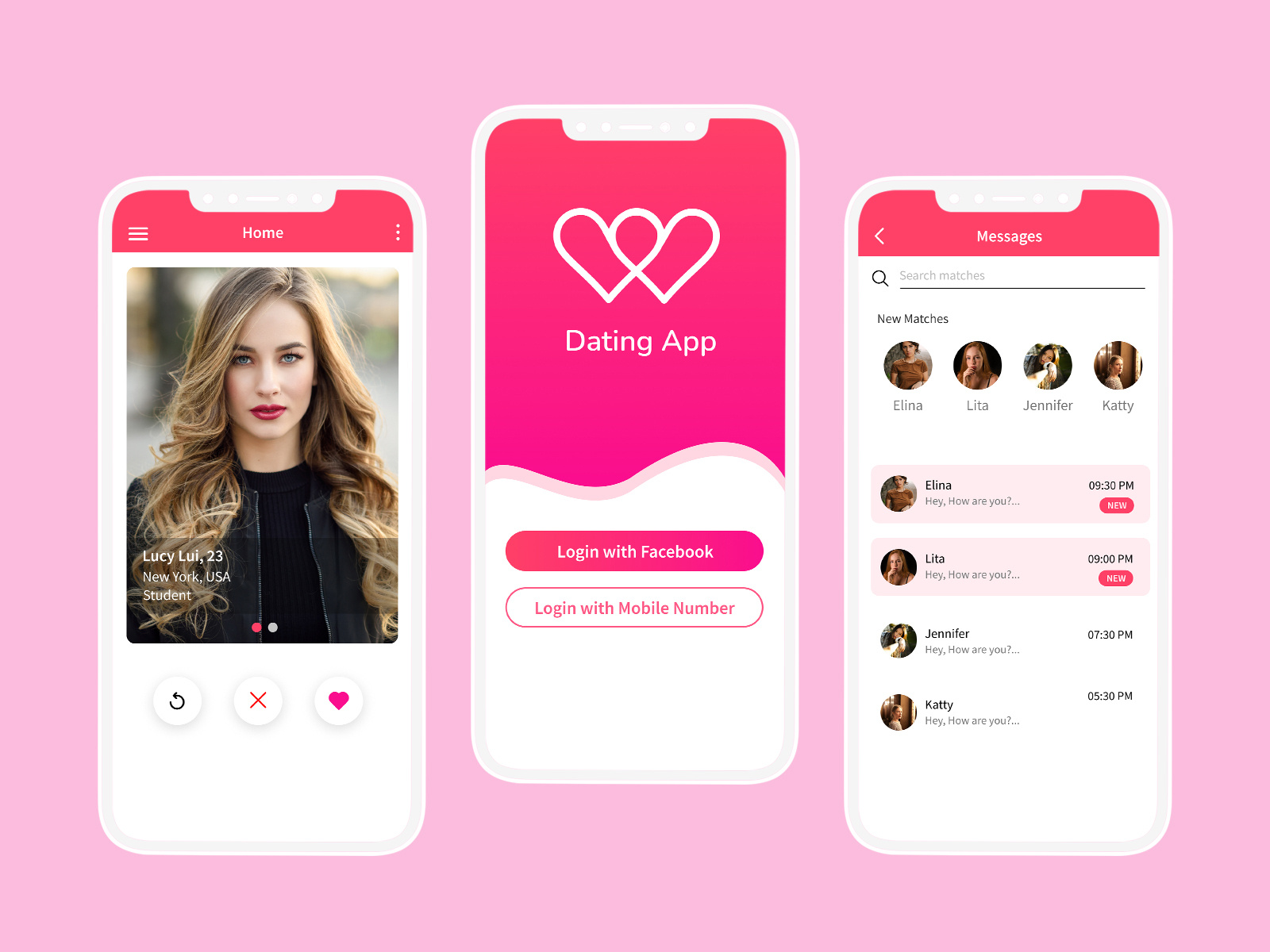 Dating App by Dhaval on Dribbble
