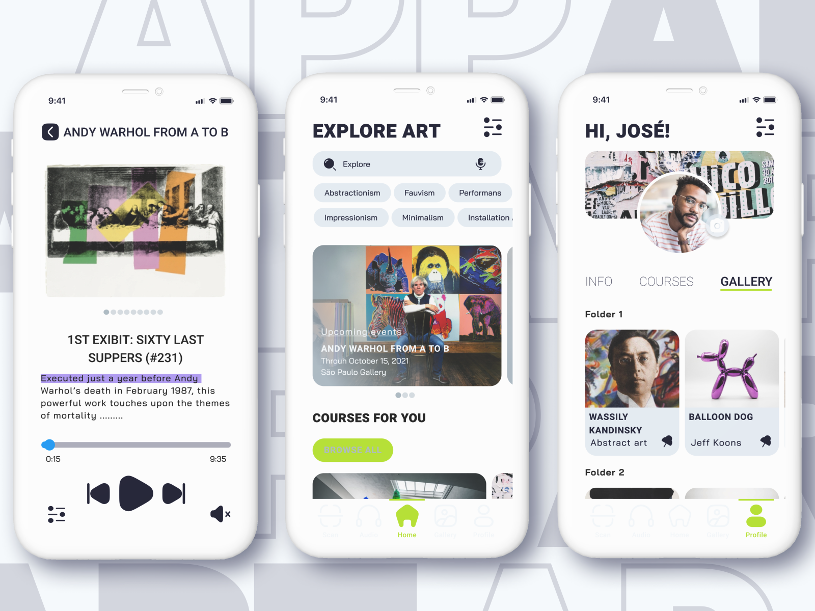 Art App - Art History App for Art Gallery by Anita Niahblodzhro on Dribbble