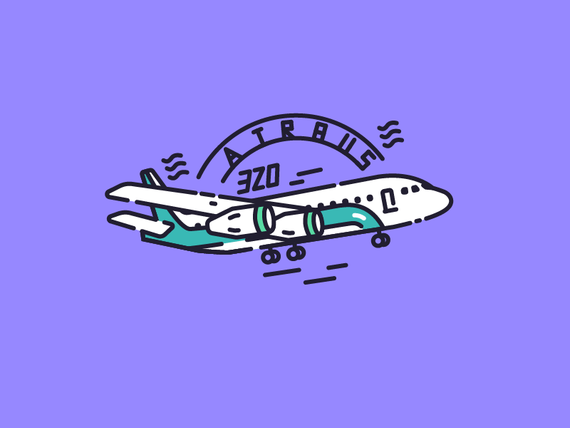 AIRBUS-A320 by Noon on Dribbble