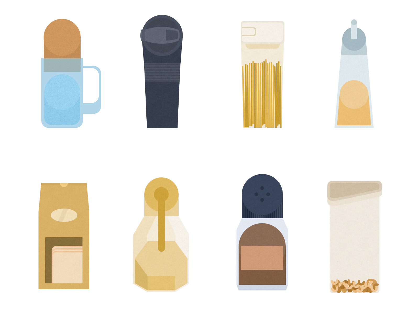 Life items by Noon on Dribbble