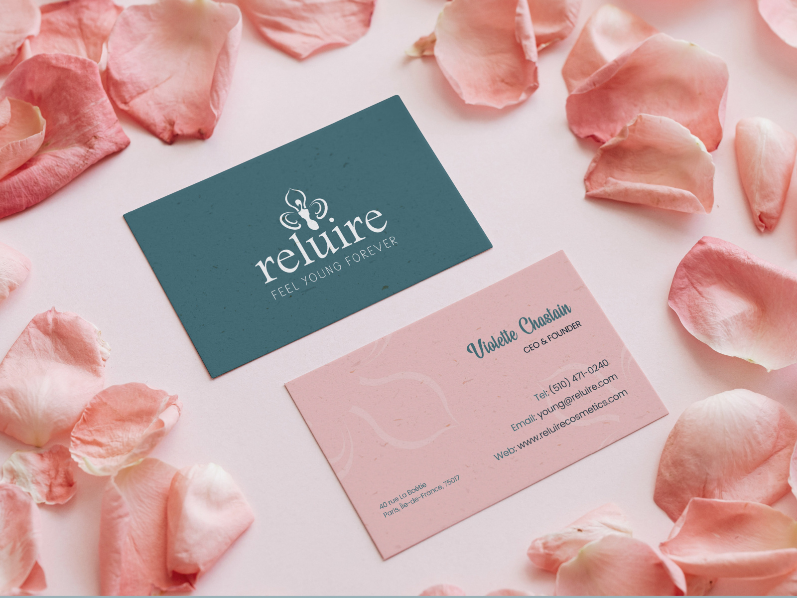 Reluire- cosmetics self project brand by Alexamis on Dribbble