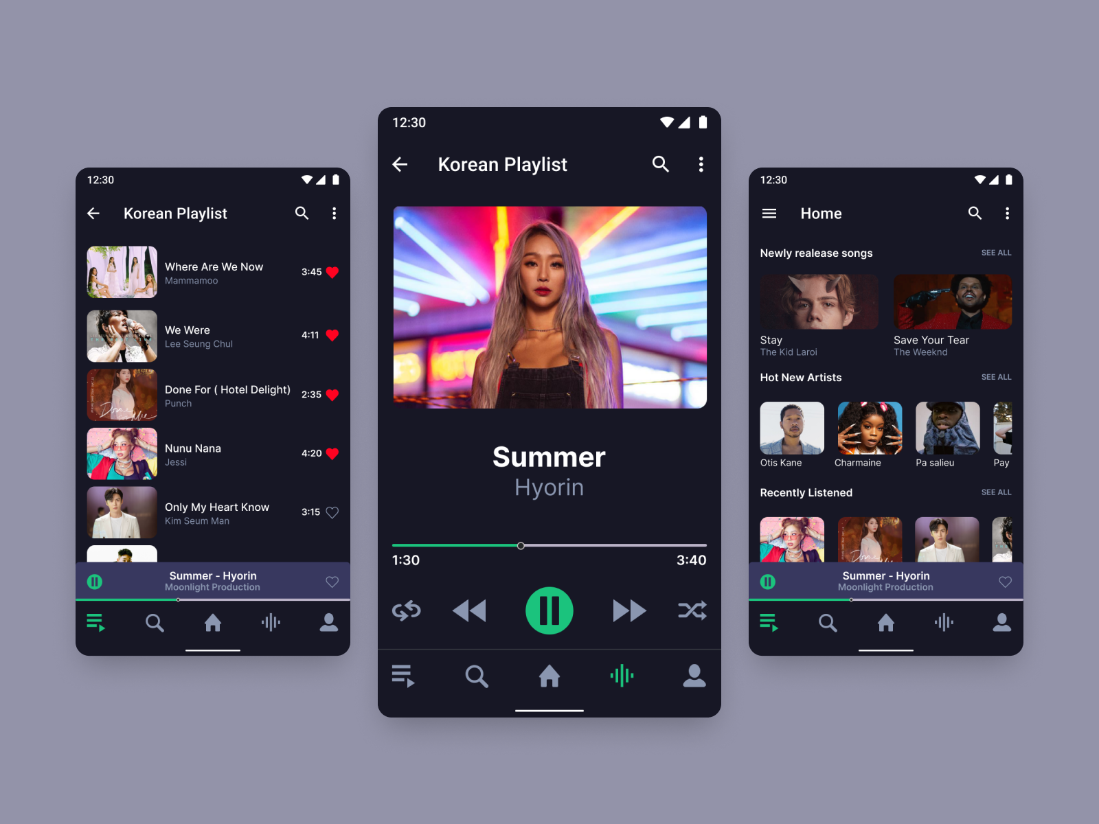 Music Playlist App by Thien Nguyen on Dribbble