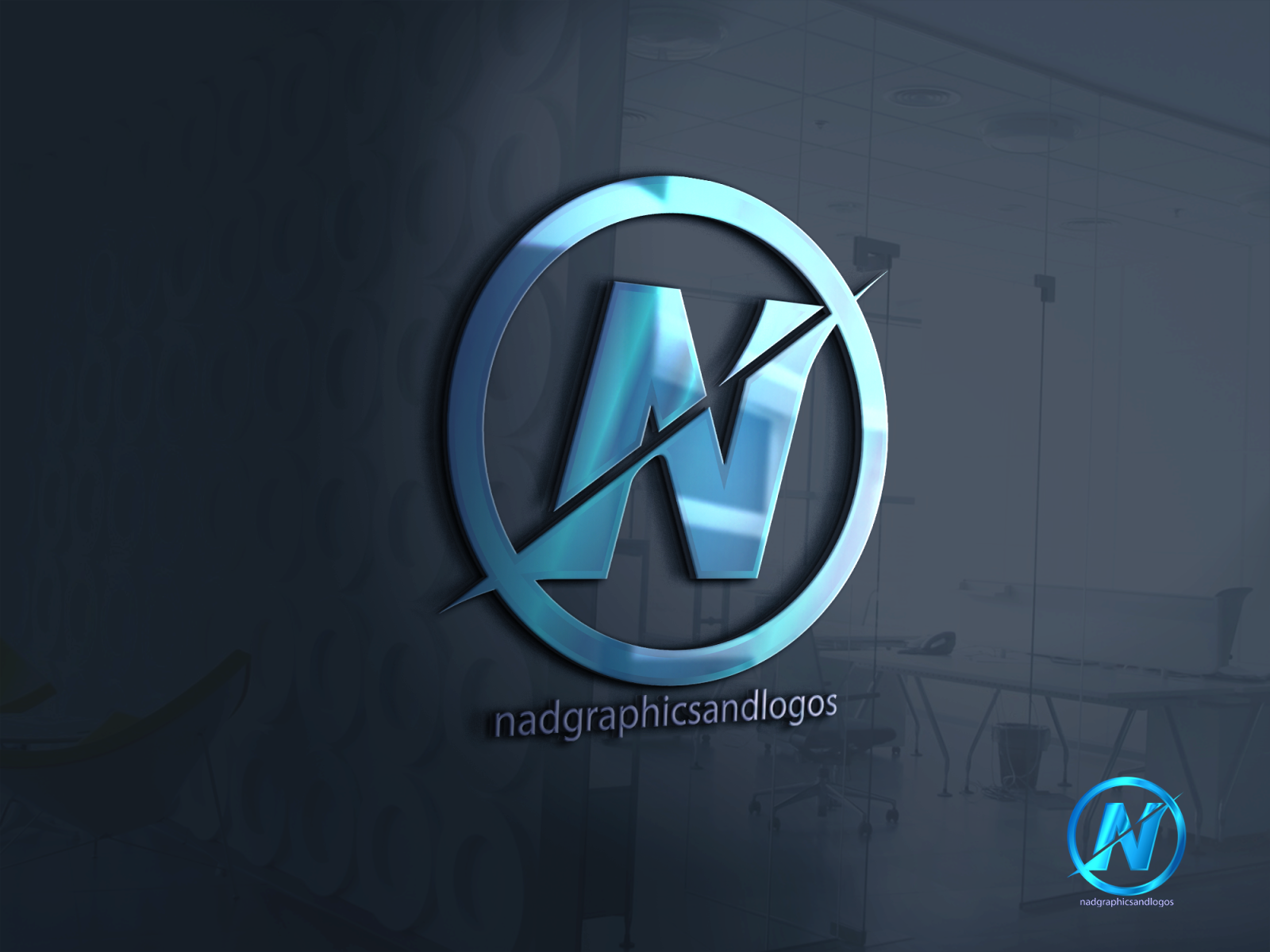 3d glass window logo by Nad GRAPHICS AND ANIMATION on Dribbble