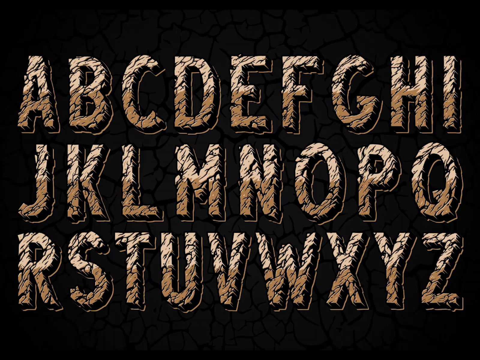Desert Rock Font by DGIM studio on Dribbble