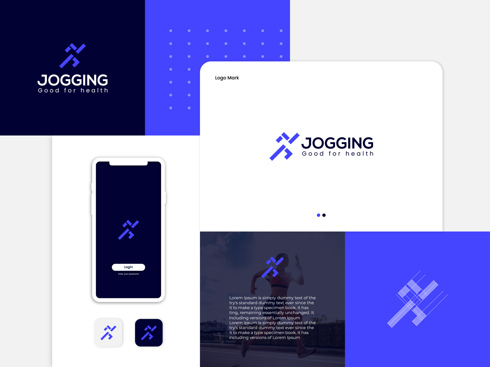Jogging Logo Design by Unique Idea on Dribbble