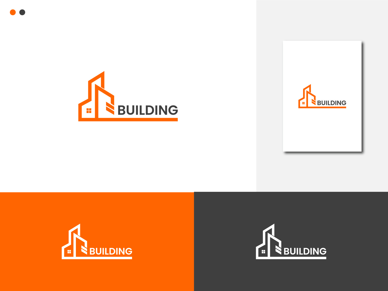 Building Logo Design by Unique Idea on Dribbble