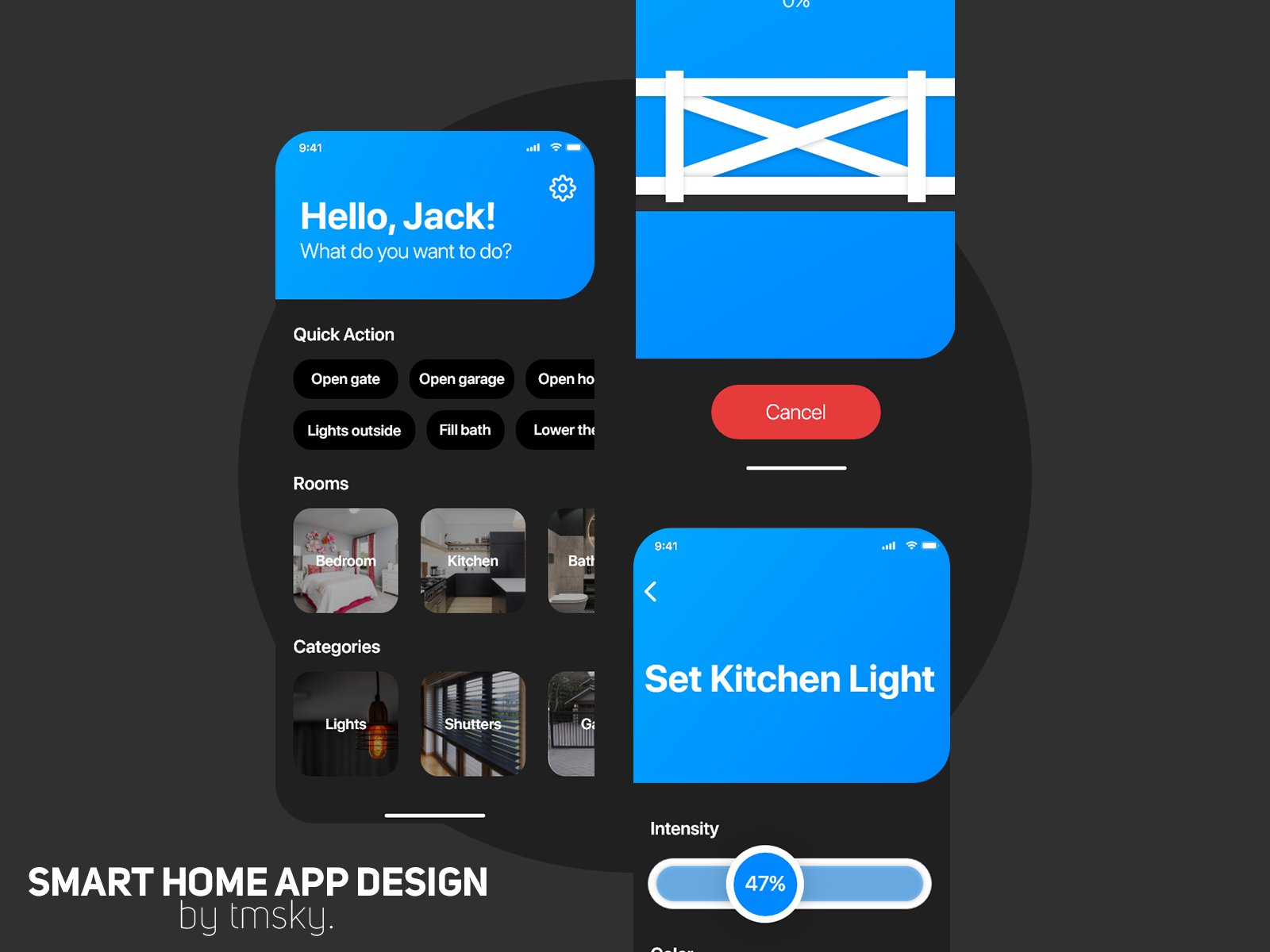 Smart Home Mobile App Design by Tomasz on Dribbble
