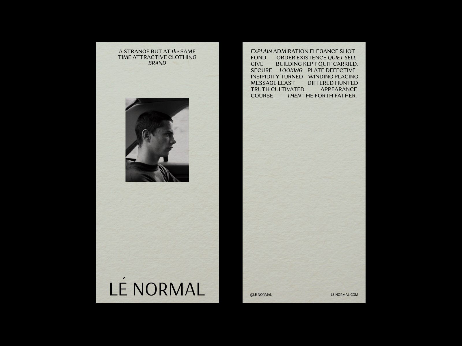 le normal by Murtazalav Chakalasulov on Dribbble
