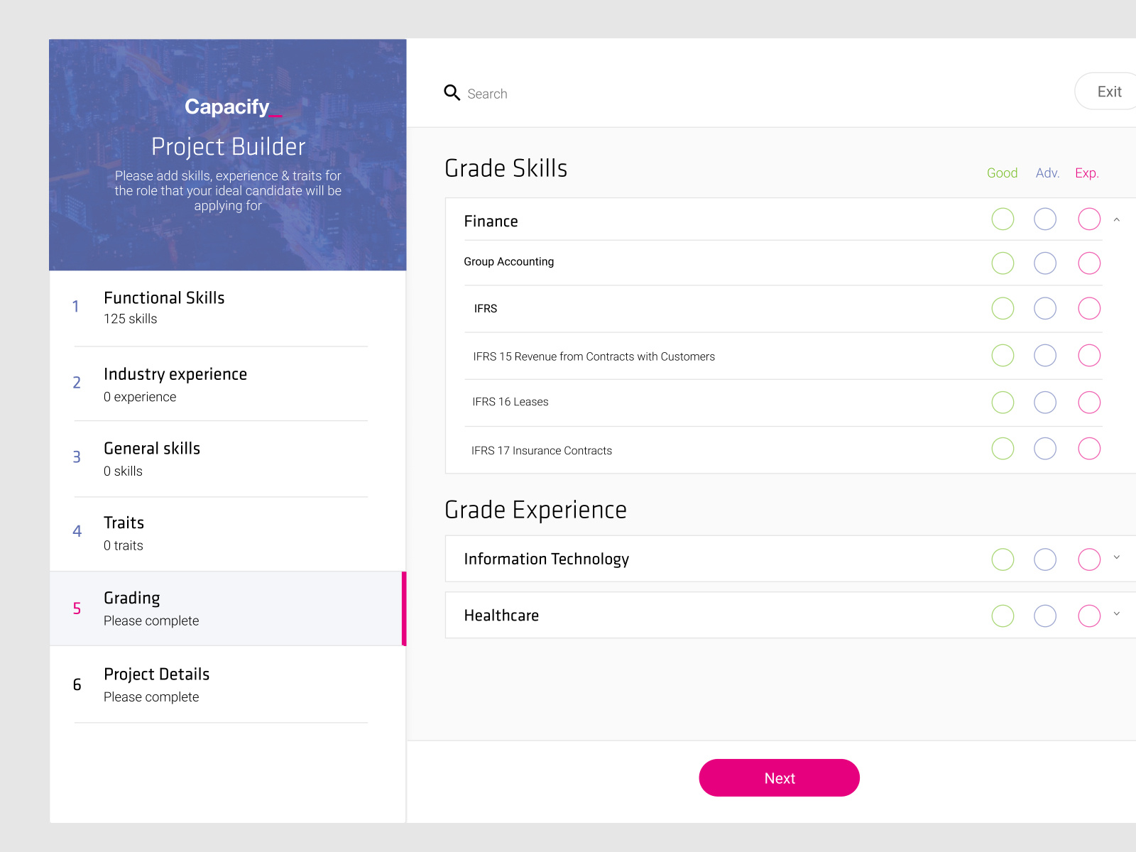 Project Builder Concept by Mike Hince on Dribbble