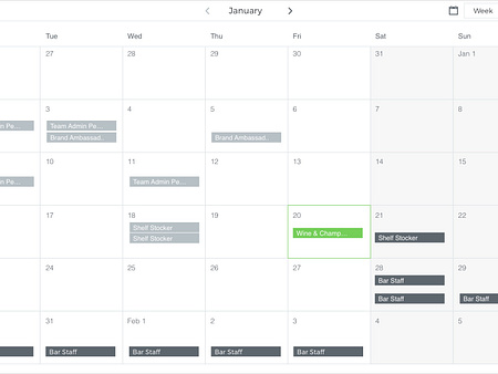 Calendar UI Design by Mike Hince on Dribbble