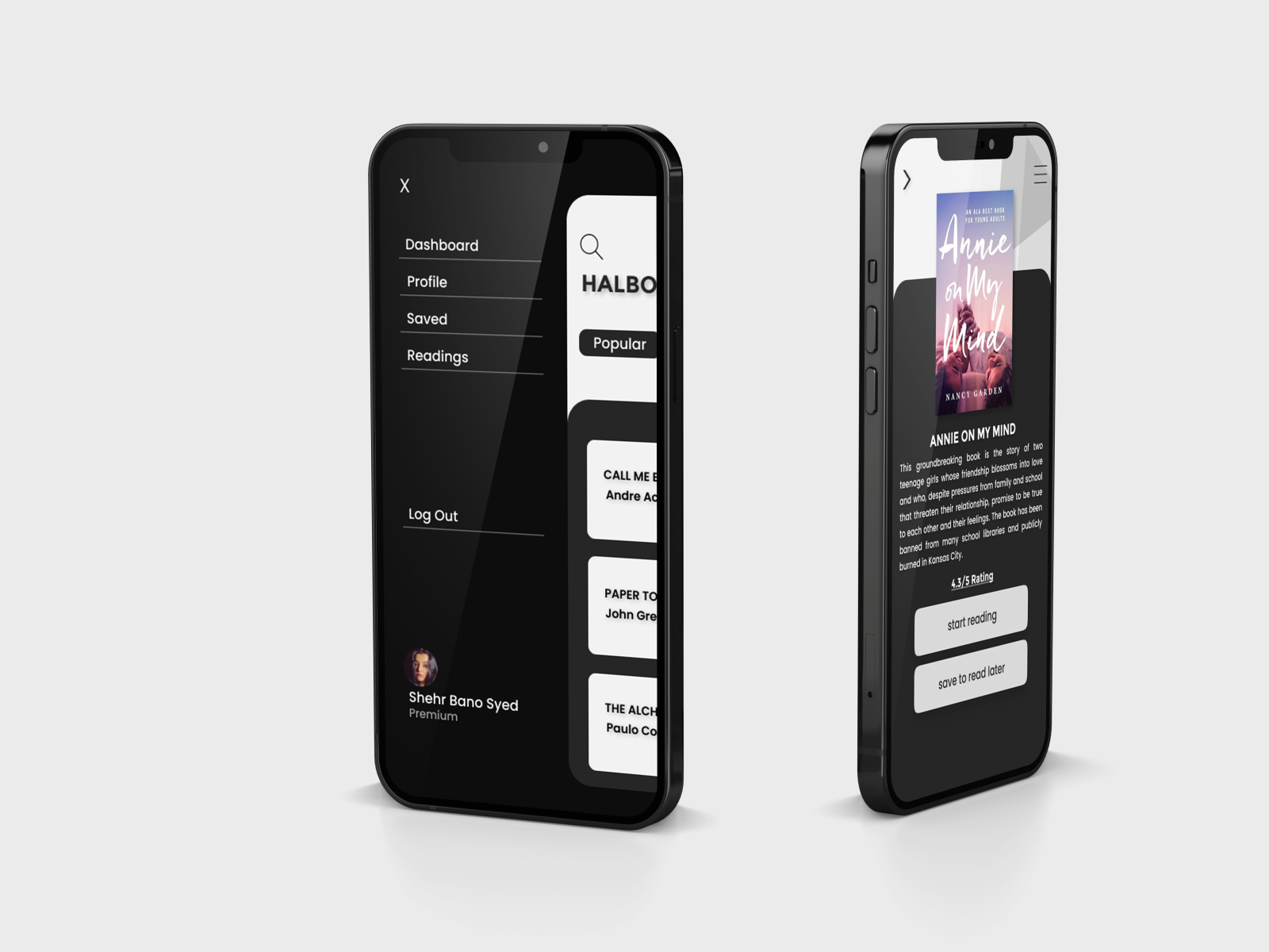 E Book Mobile App by Shehr Bano Syed on Dribbble