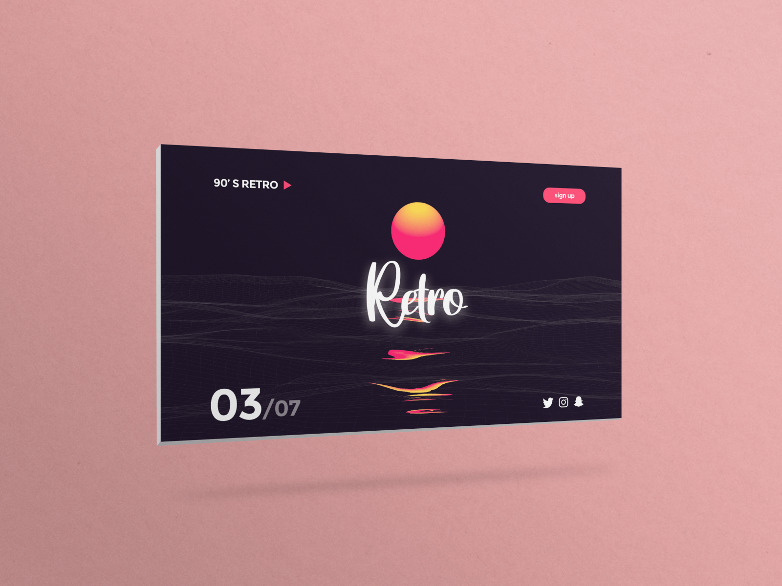 Retro Website Concept by Shehr Bano Syed on Dribbble