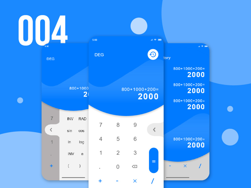 Calculator UI by AVIK SIKDER on Dribbble
