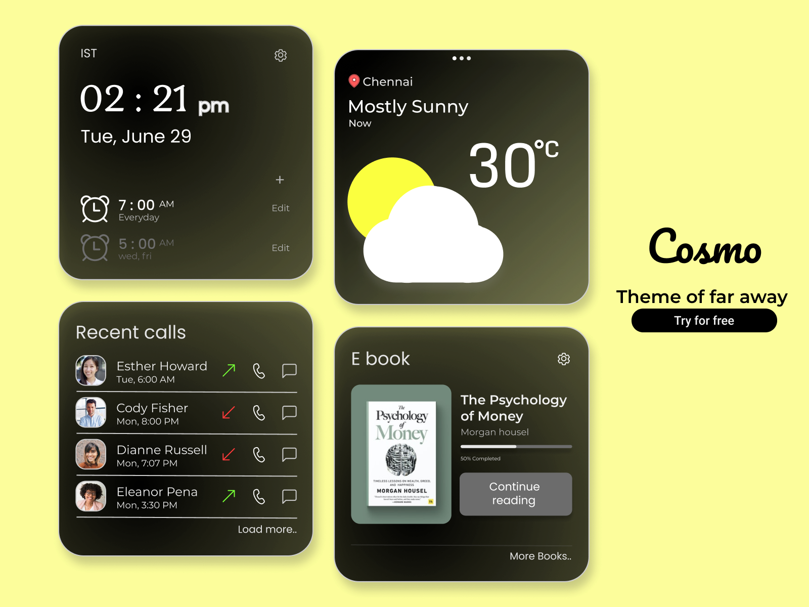 Cosmo Smart cards by aswathi venkatesan on Dribbble