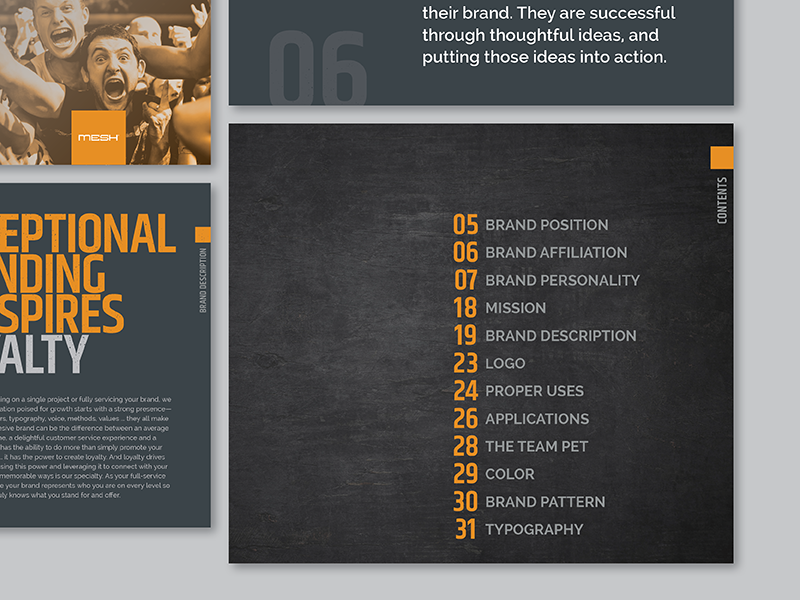 MESH brand book by Carolyn Blakley on Dribbble