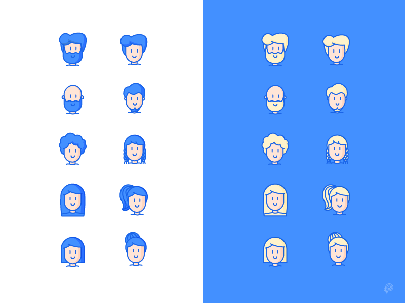 Basic Avatars MSC by Petr Had on Dribbble