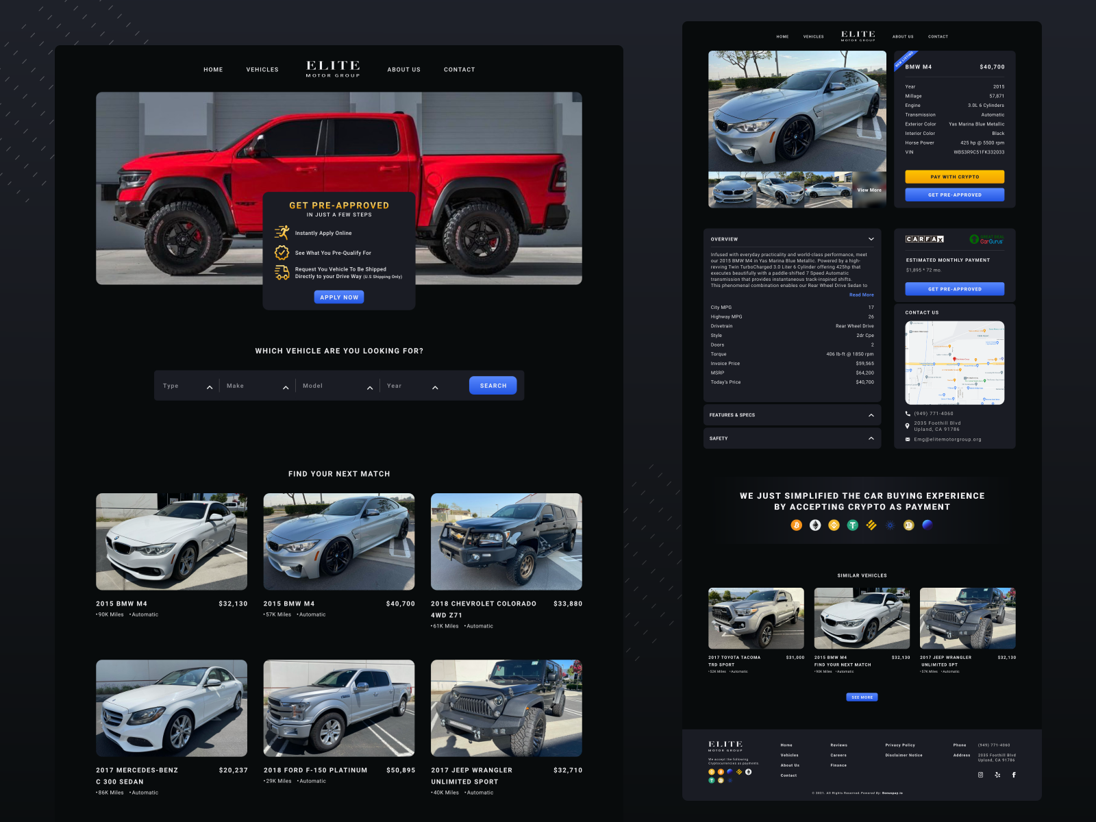 Car Dealership Website by Kenneth on Dribbble