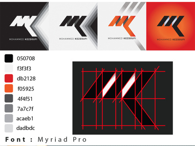 MK Logo Design by Kezdoufi on Dribbble