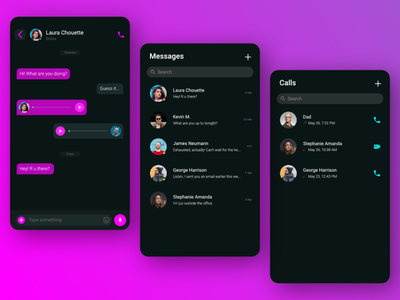 Messaging made simple by Nitheesh Kumaar M V on Dribbble