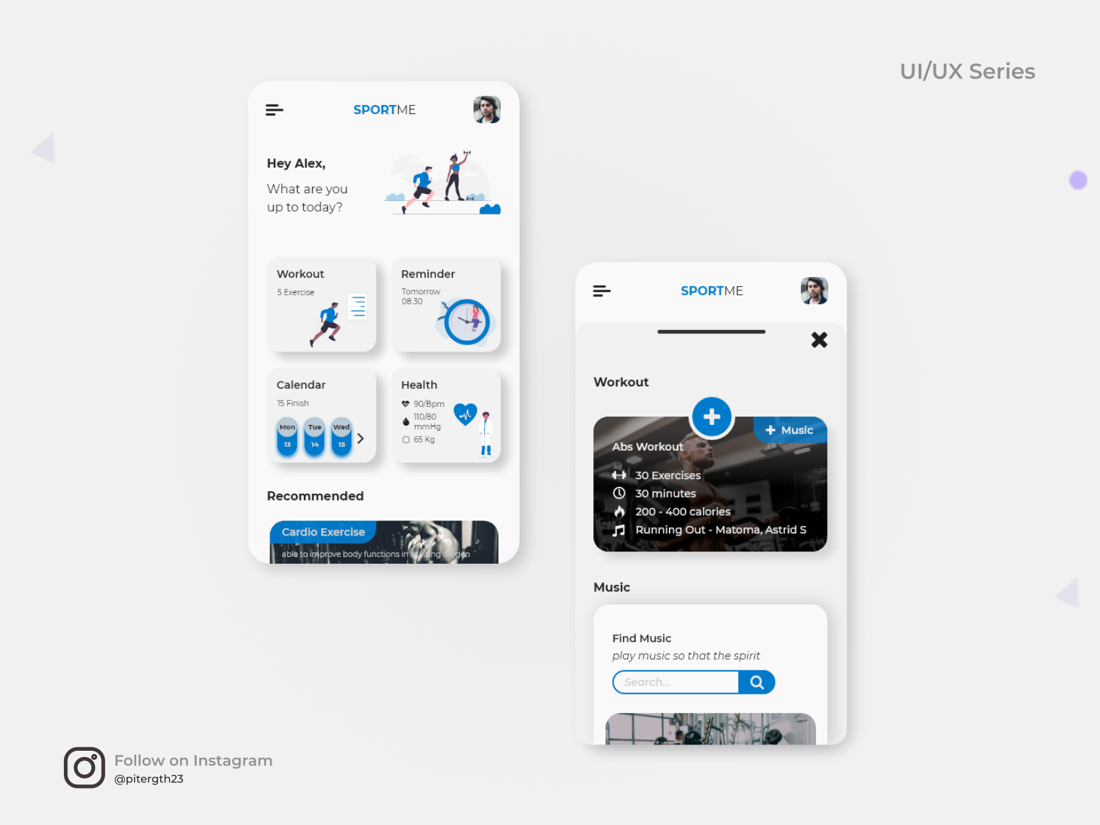 Sport App Design Light Mode by Peter Natanael on Dribbble