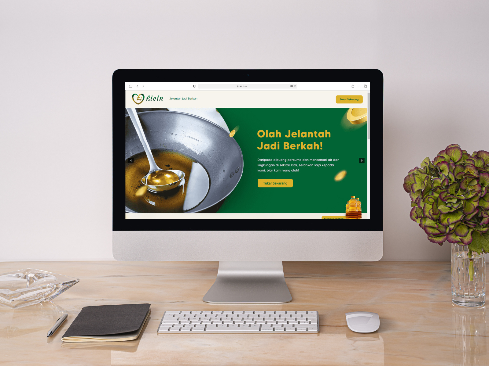 Landing Page Licin by Hendi Bertus on Dribbble