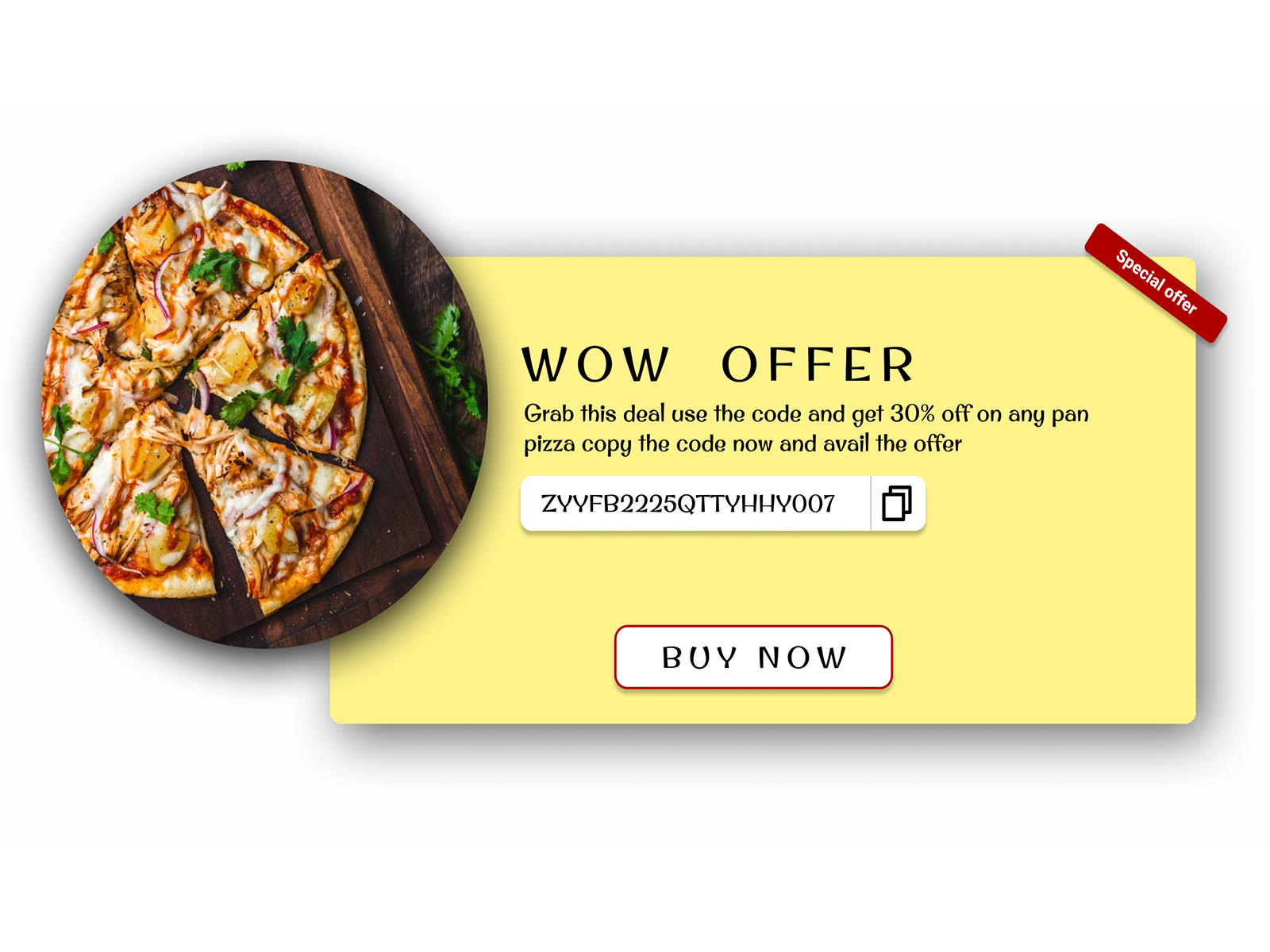 Special Offer UI by Faisal Islam on Dribbble