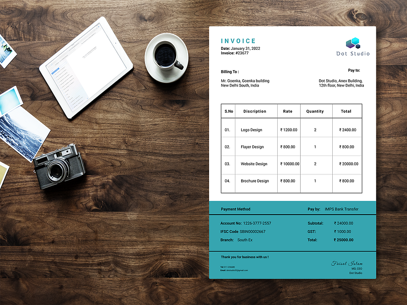 Invoice UI designs, themes, templates and downloadable graphic elements ...