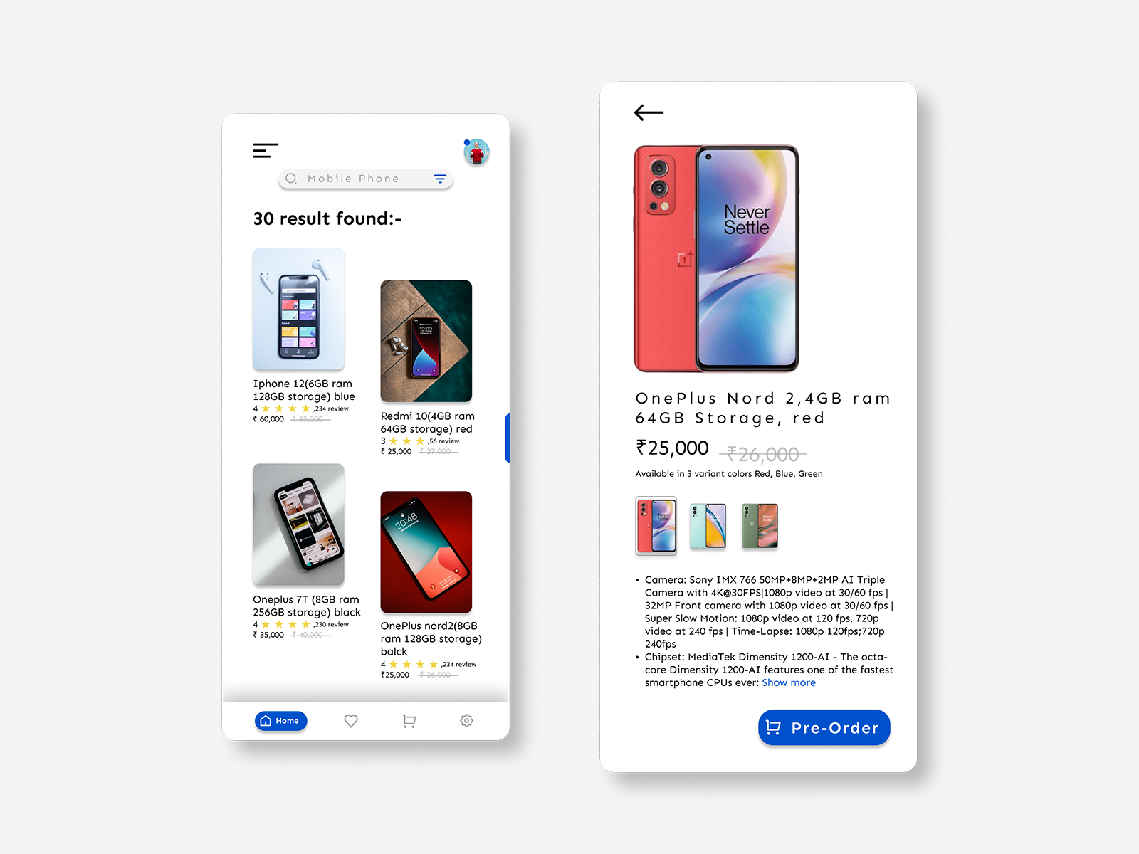 Pre-Order UI by Faisal Islam on Dribbble