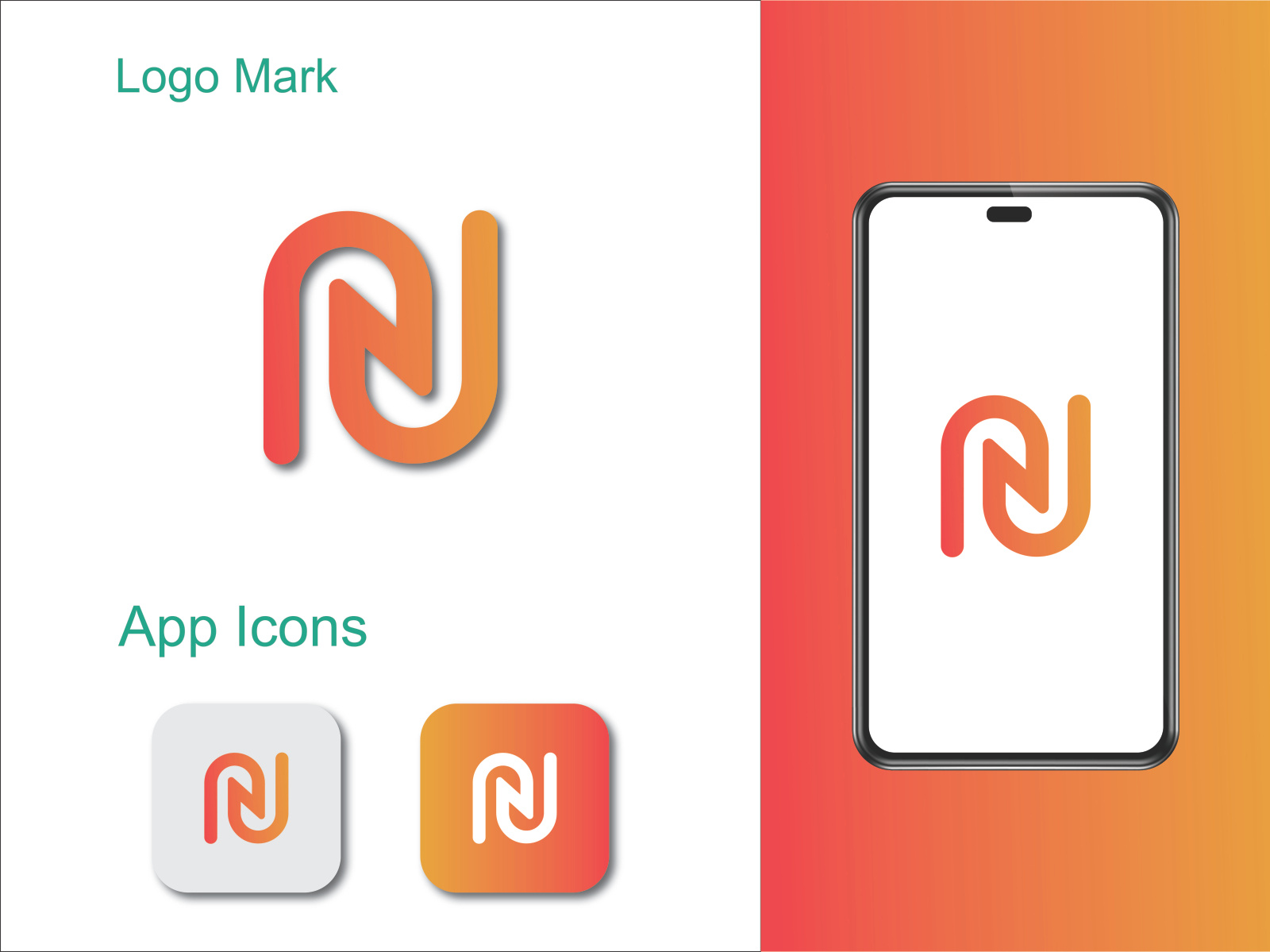 N Lettermark by Raihan Kabir on Dribbble