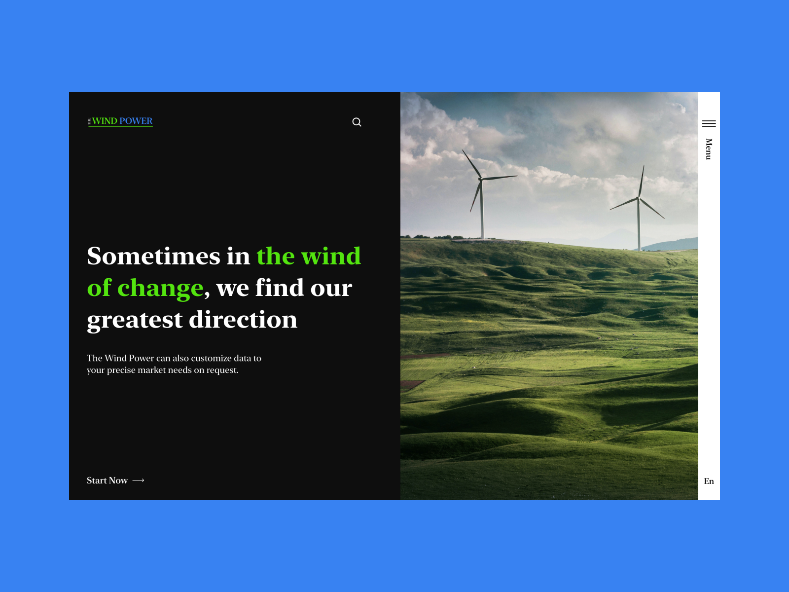 The Wind Energy Concept by Guzun Ivan on Dribbble