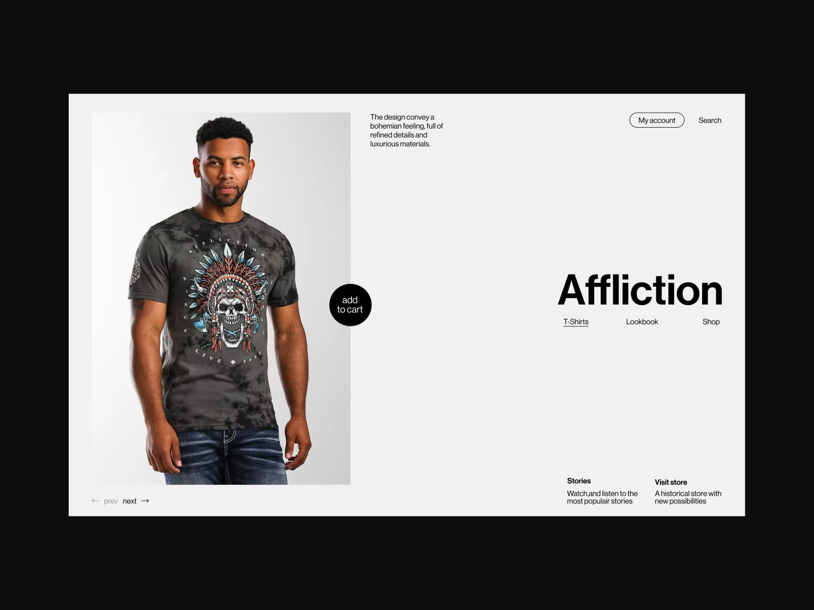 Affliction concept. by Guzun Ivan on Dribbble