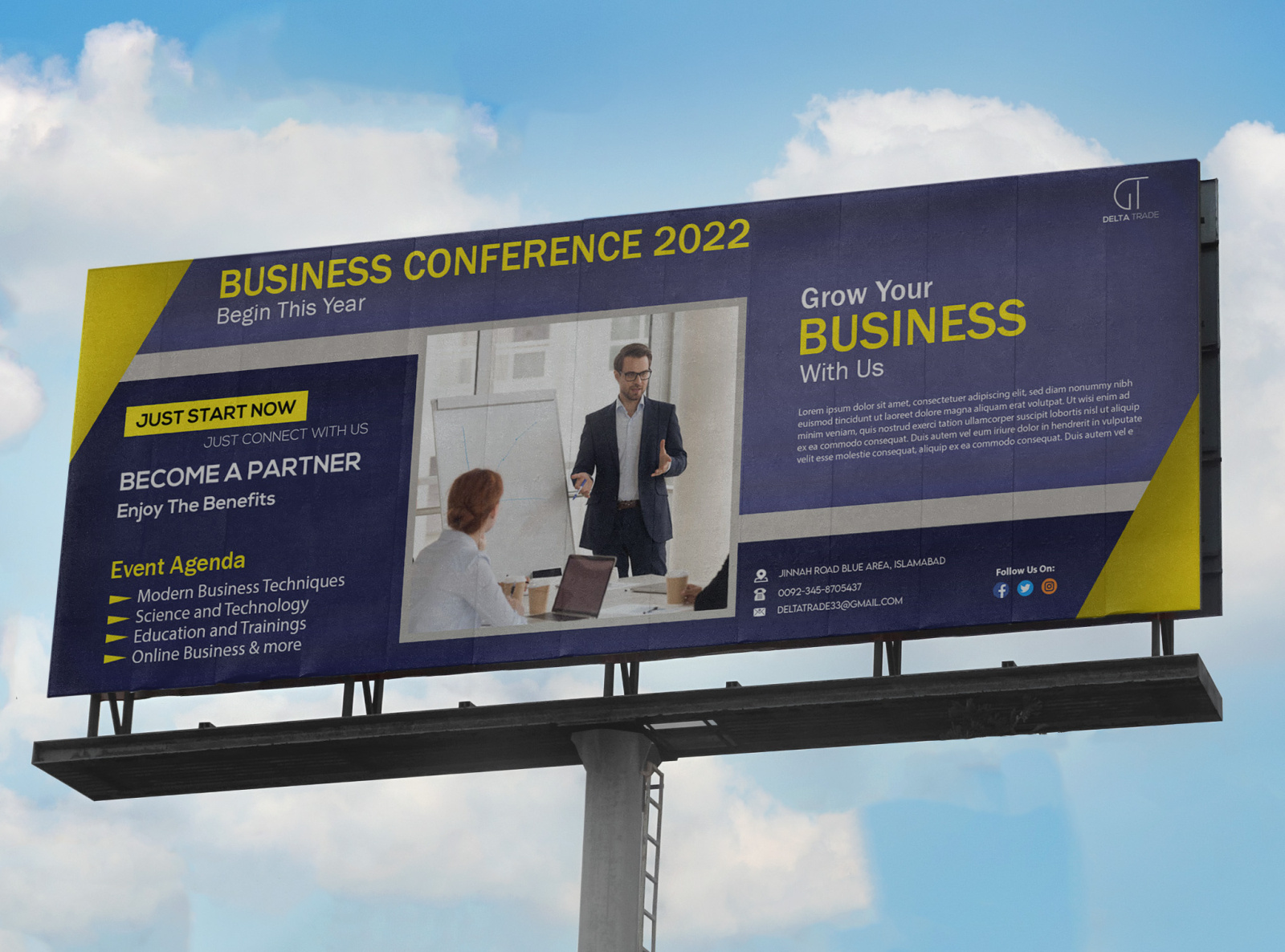 Billboard Banner Yard sign Signboard Signage Social media banner by ...