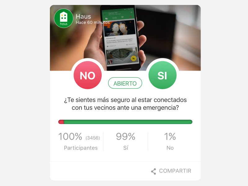 Poll Card by Nico Soto-Aguilar on Dribbble