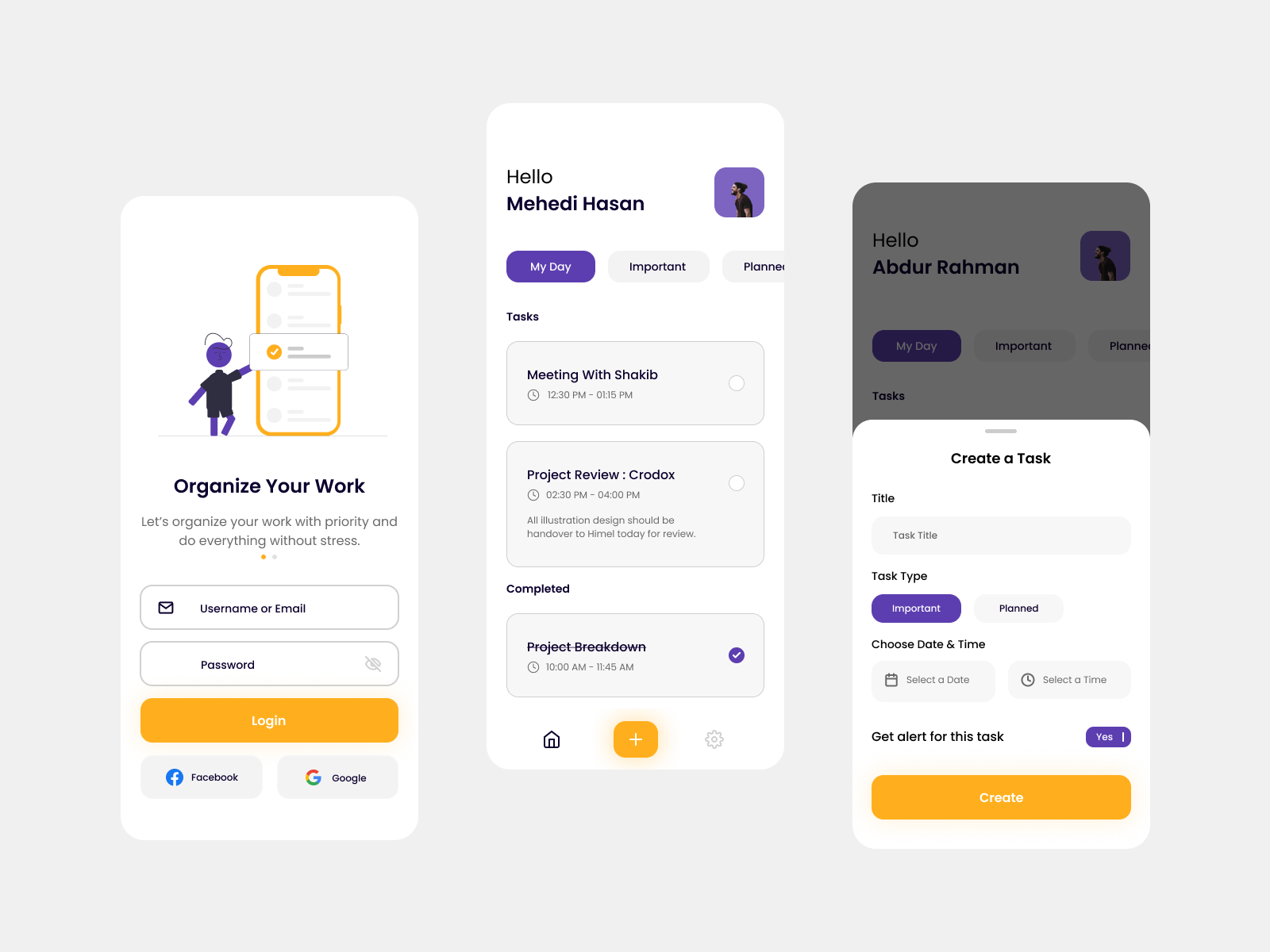 Todo App : Redesign by Mohammad Mehedi on Dribbble